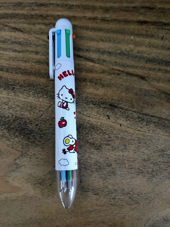 TY Beanie Baby Hello Kitty Pink Dress WITH TAGS Glasses 6", Ink Pen ...