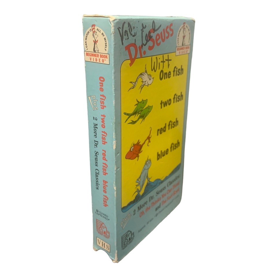 Dr. Seuss - One Fish, Two Fish, Red Fish, Blue Fish (VHS) 1989 | eBay