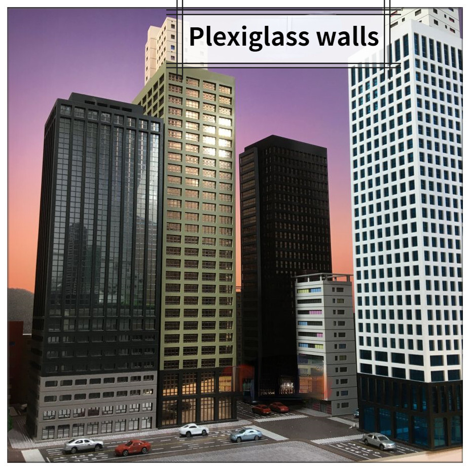 1:300 Diorama Building Model High-rise Skyscraper Scene Architectural ...