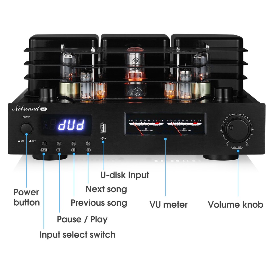 Defective-HiFi Hybrid Tube Amplifier Bluetooth Receiver Integrated ...