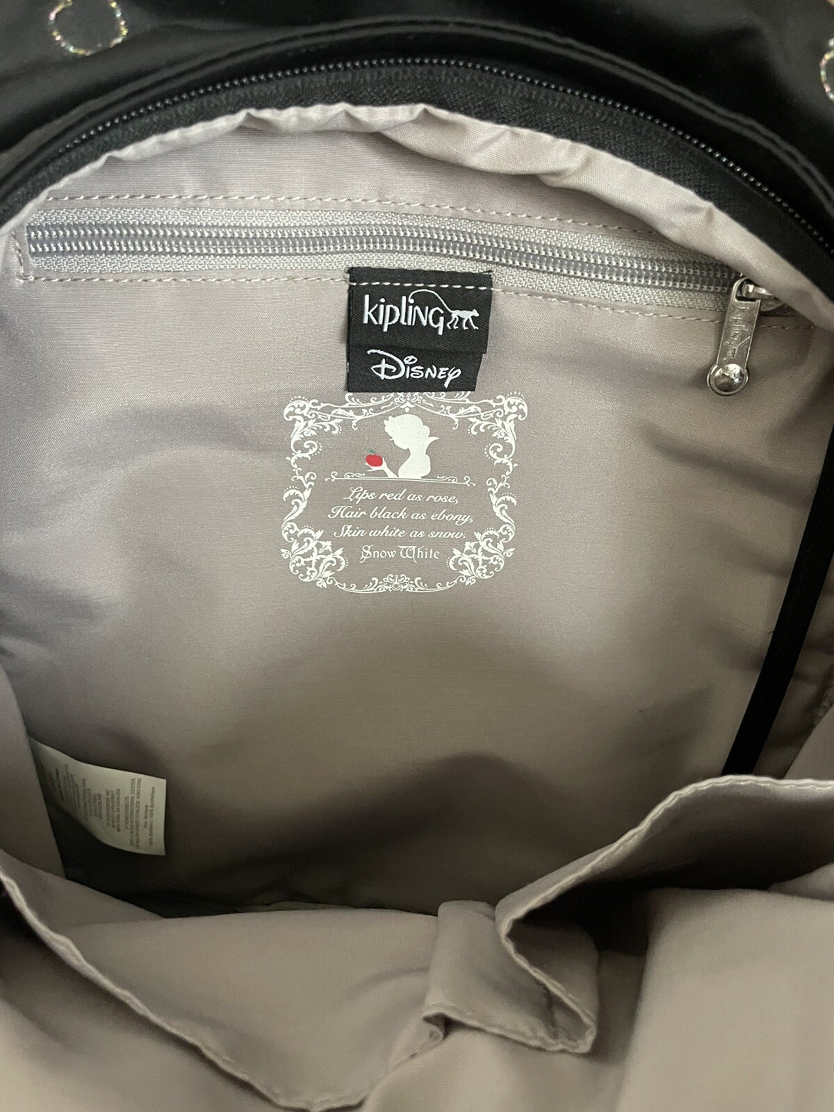 *RARE*Kipling Disney’s Snow White Satin Backpack - Gem