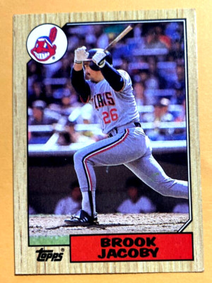 1987 TOPPS CHEWING GUM BROOK JACOBY #405 BASEBALL CARD | eBay