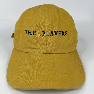 TPC Sawgrass Golf Hat Cap Yellow Strapback The Players Club Ahead ...