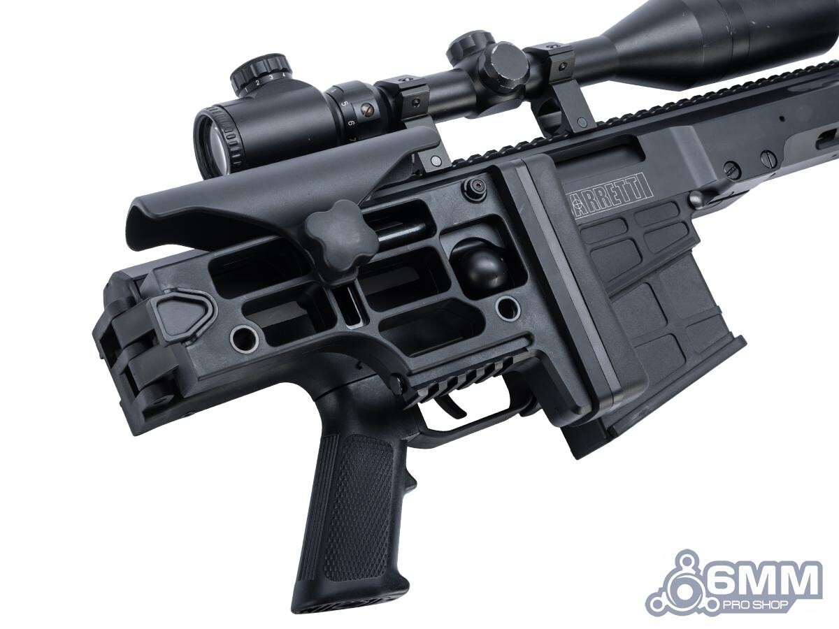 Barrett Licensed M98B MRAD w/ Folding Stock Airsoft AEG Sniper Rifle ...