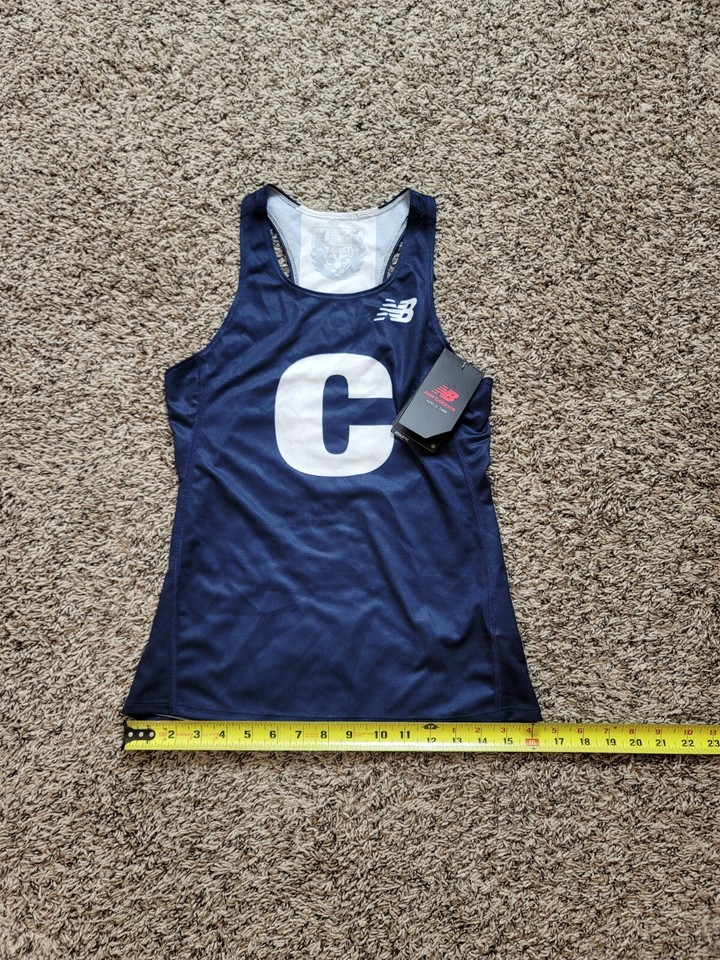 New Balance Womens Achieve Singlet TFWT298 Campo Size X-Small Blue | eBay