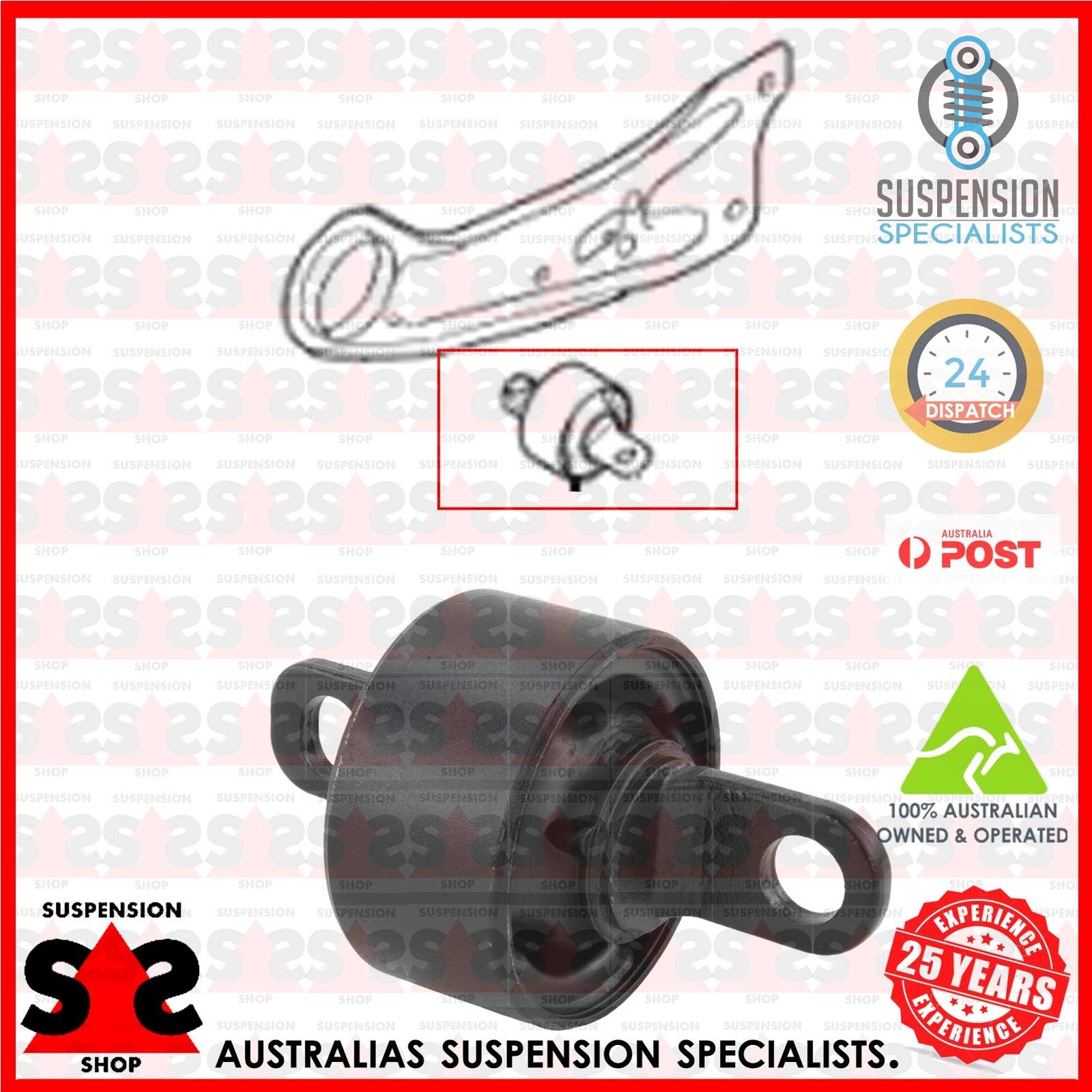 Rear Axle Right Mounting, Control/Trailing Arm Suit HYUNDAI Veloster ...