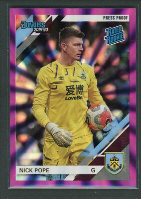 2019-20 Nick Pope Panini Chronicles Donruss Premier League Laser Rated ...