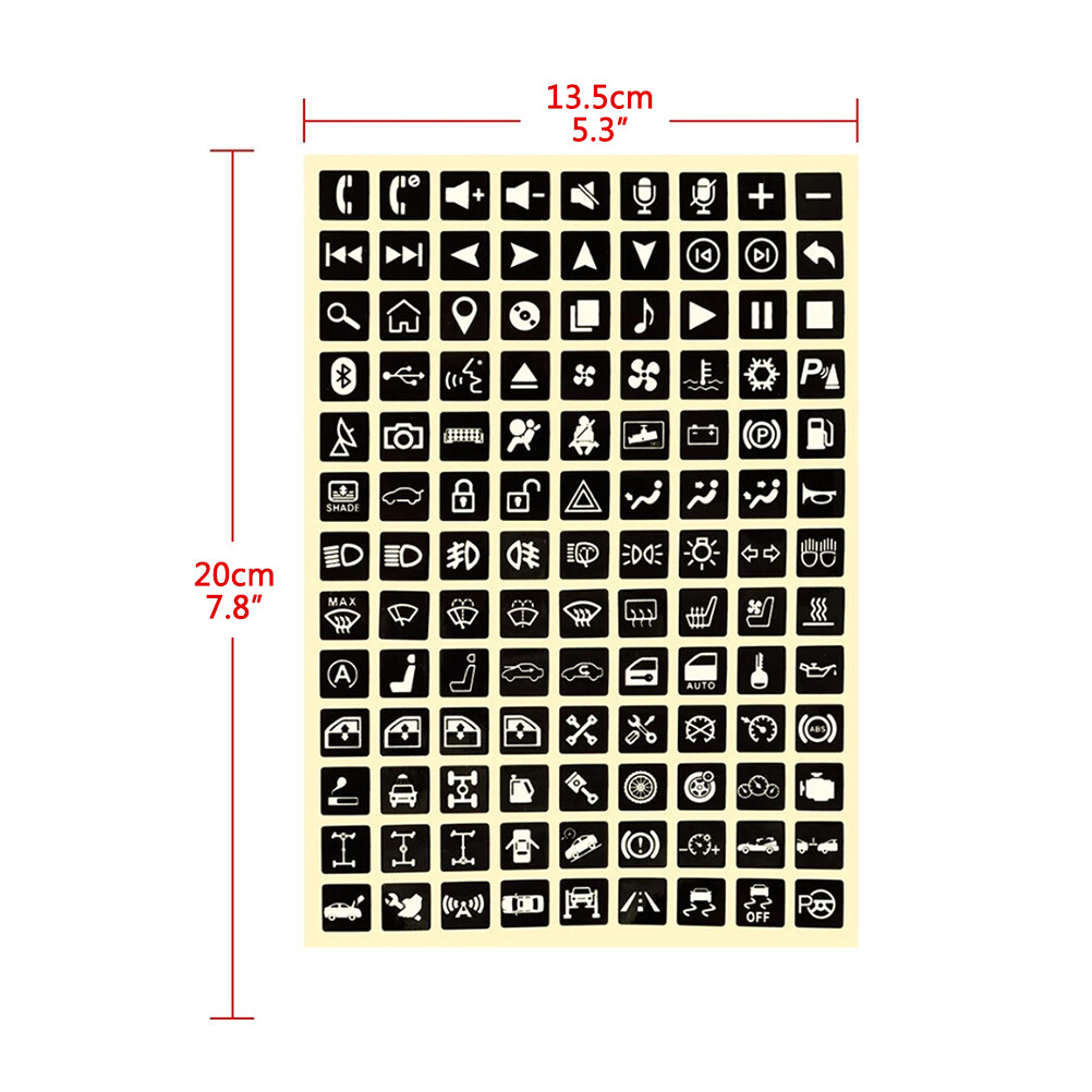Multifunction Button Stickers Car Luminous Sticker Car Light Stickers ...