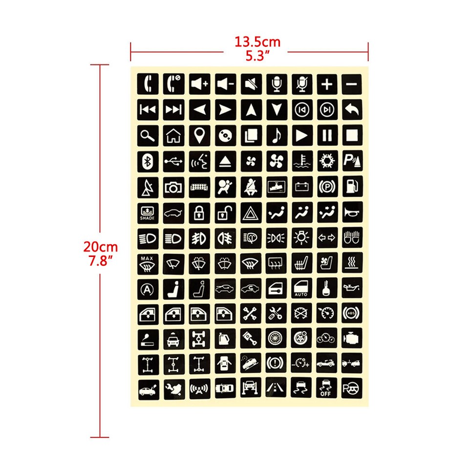 Multifunction Button Stickers Car Luminous Sticker Car Light Stickers ...