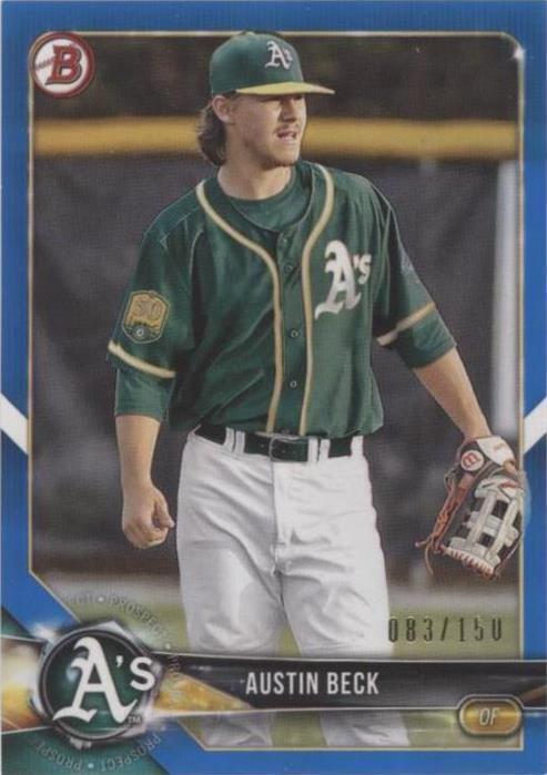 2018 Bowman - Prospects Austin Beck #BP6 Blue /150 (RC) for sale online ...