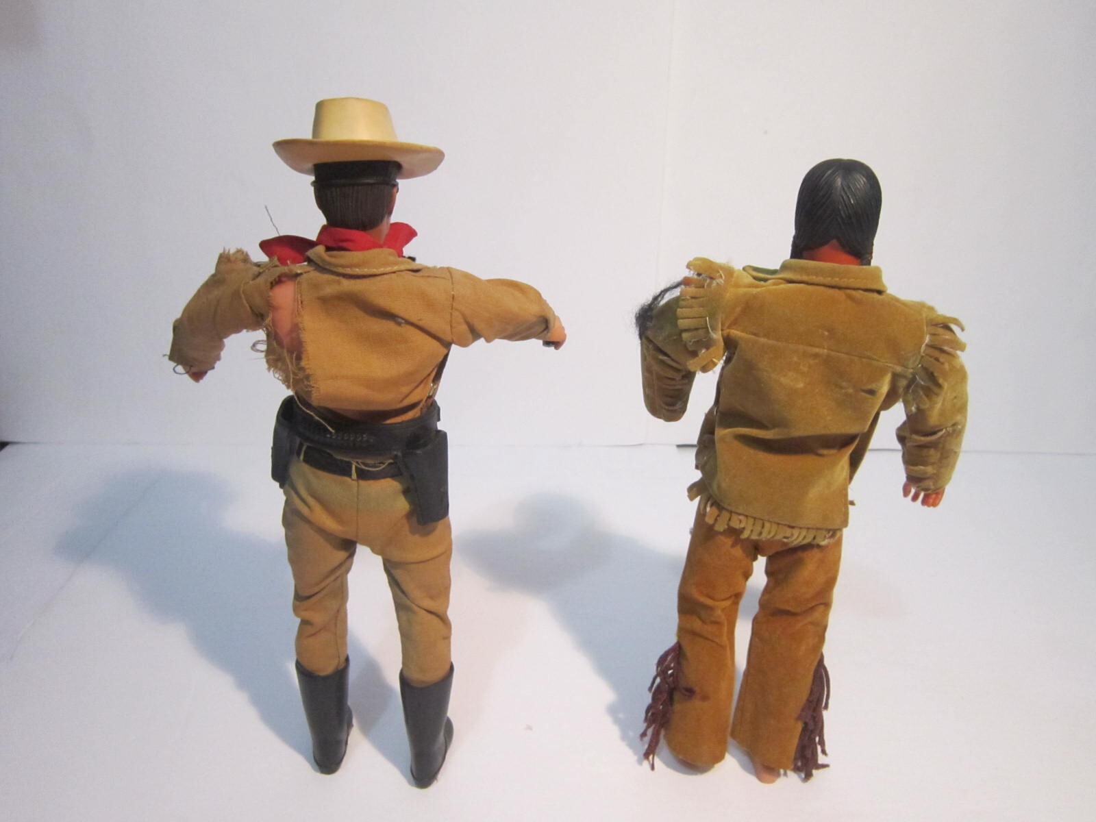 VTG FIGURE LOT THE LONE RANGER + TONTO BY GABRIEL + WYATT EARP EXCEL ...