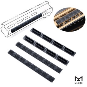 Plastic Rubber Tactical Mlok Rail Cover Anti-slip Strip M-LOK Rail ...