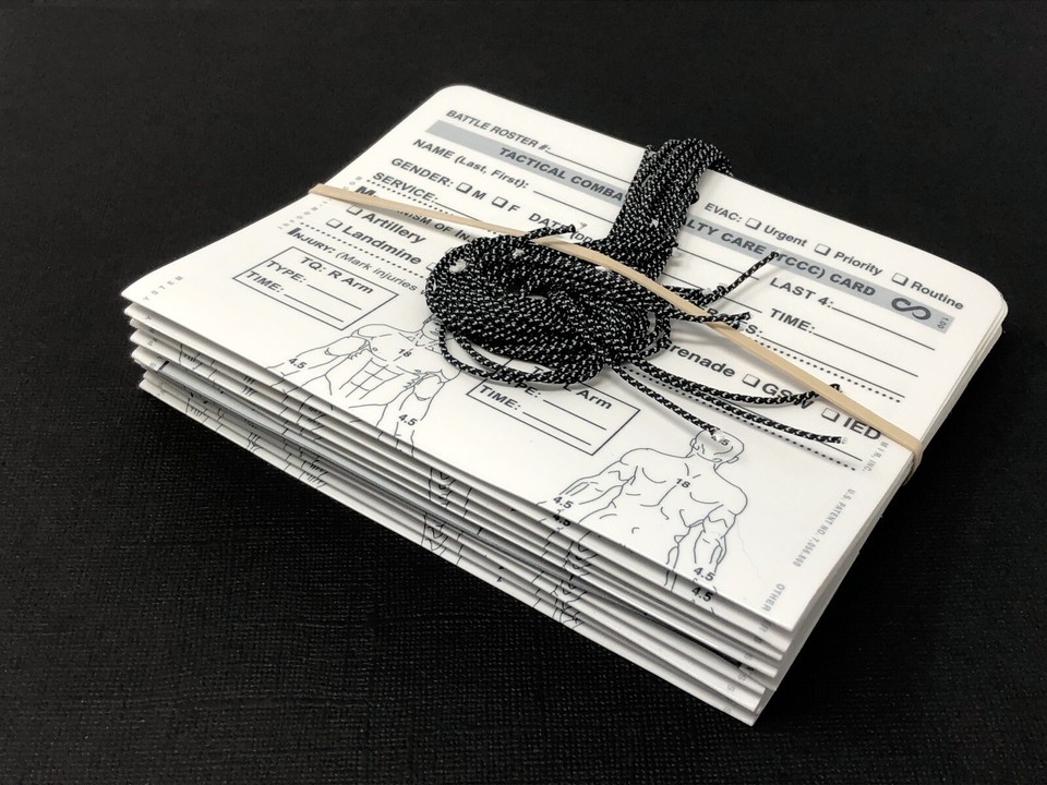 Tactical Combat Casualty Care Cards TCCC IFAK EMS (10 Pack) | eBay