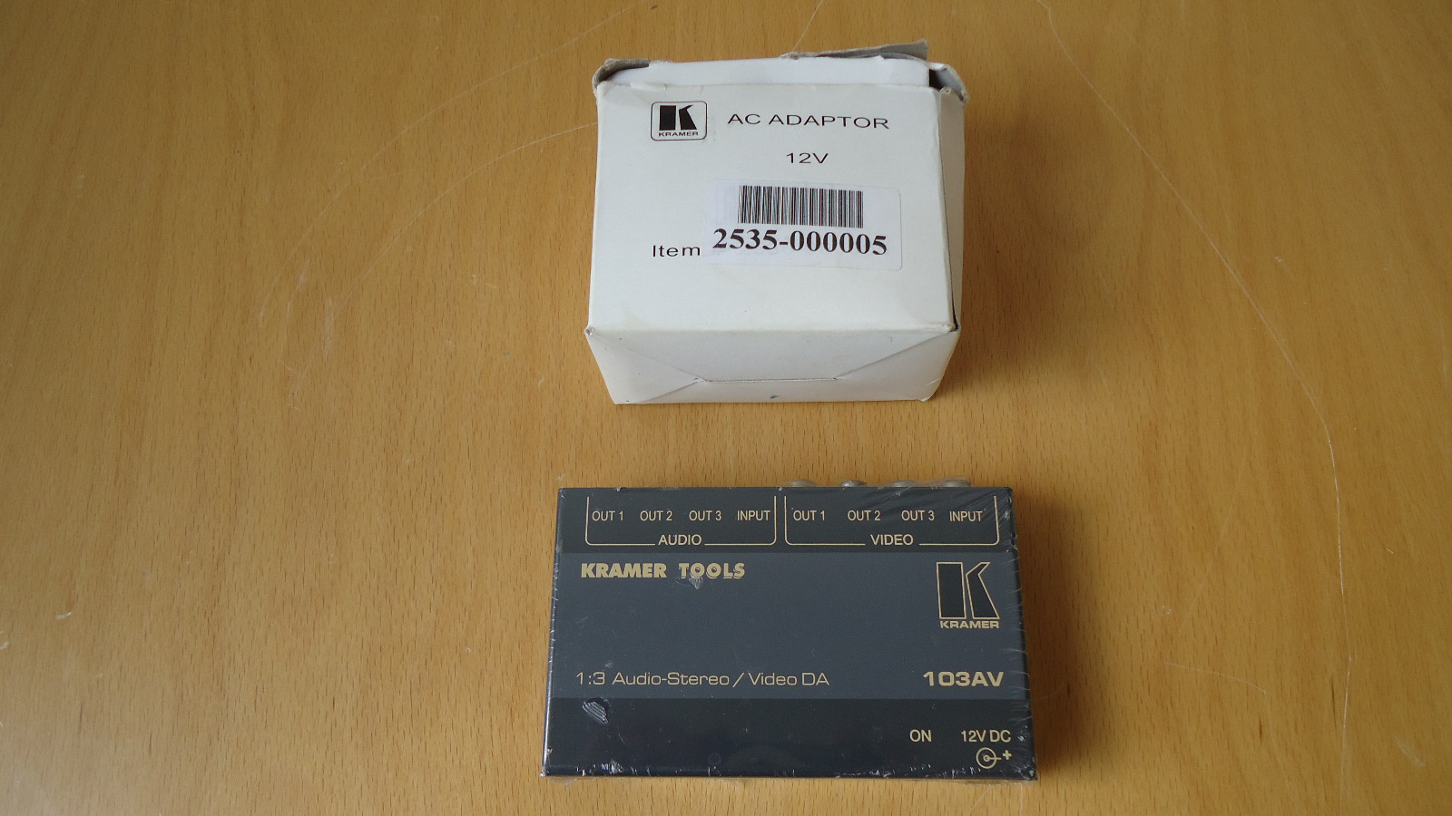 KRAMER 103av 1:3 video & stereo audio distribution amplifier =NEW= | eBay