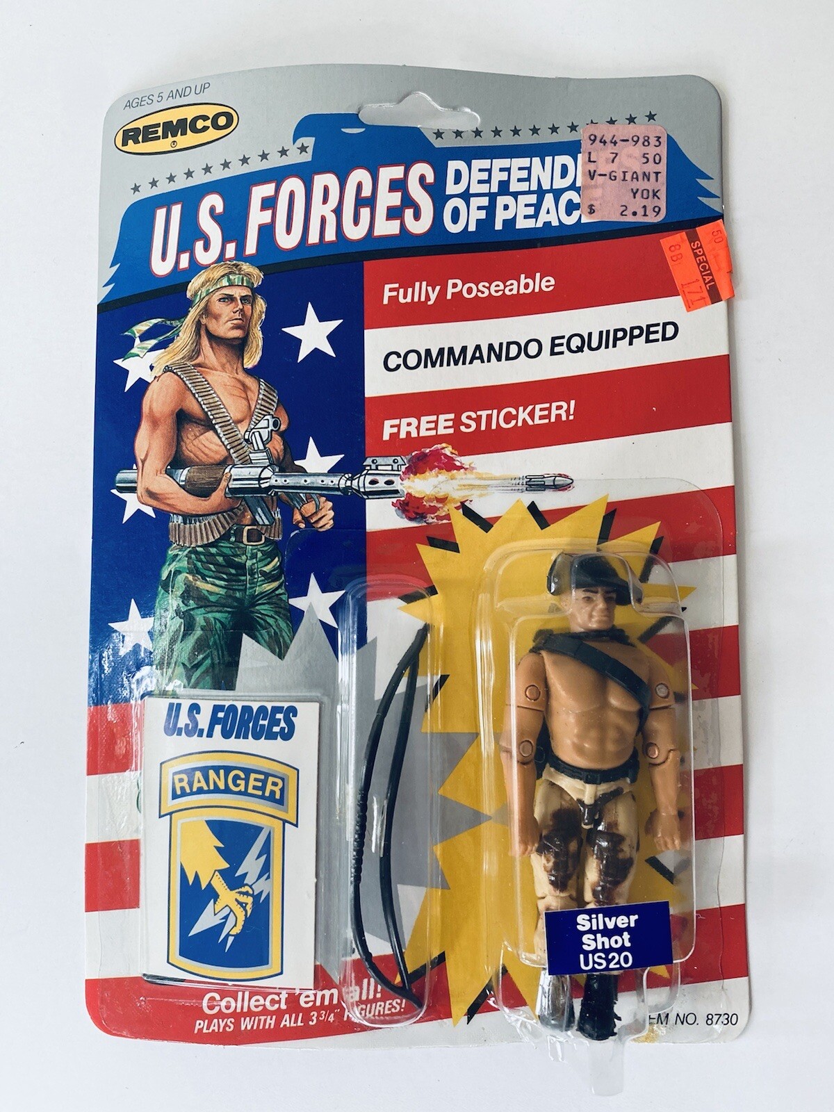 RARE! Vintage 1986 Remco US Forces Defenders of Peace - Silver Shot US ...