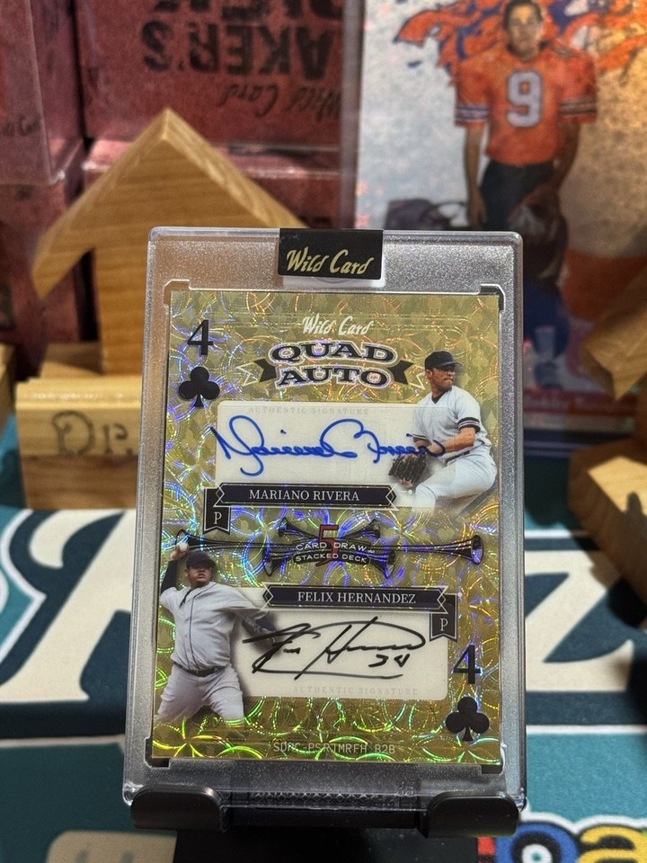 2025 Wild Card 5 Card Draw QUAD AUTO Skenes RC/Johnson/Rivera/Hernandez ...