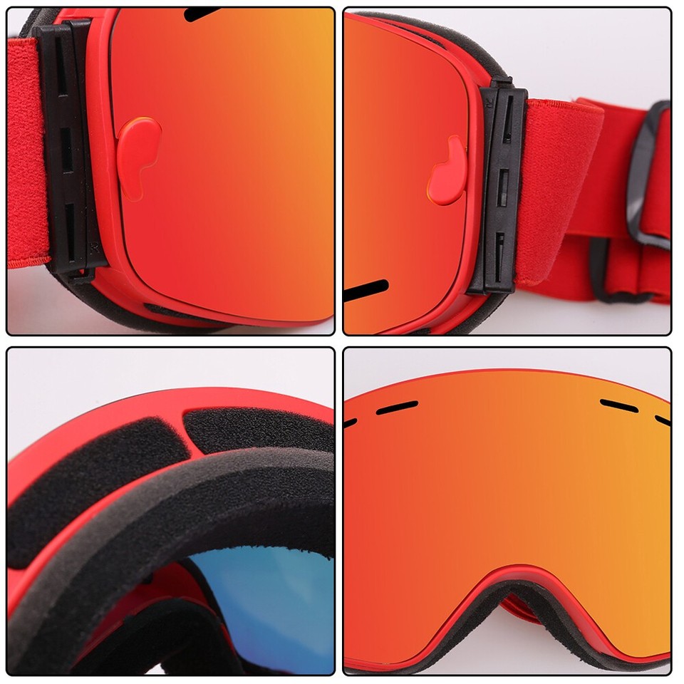 Adult Ski Goggles Anti-Fog Snow Glasses Skiing Men Women UV400 ...
