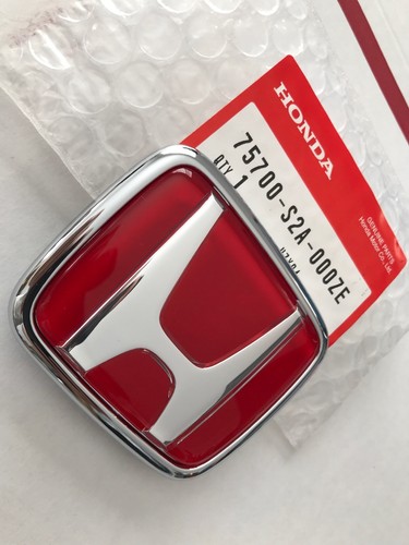 GENUINE JDM 00-09 HONDA S2000 FRONT EMBLEM RED OEM JAPAN S2K BADGE S2A ...