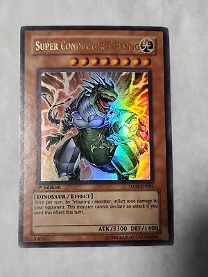 Yu-Gi-Oh! Super Conductor Tyranno SD09-EN001 Ultra Rare 1st Edition LP a1 | eBay