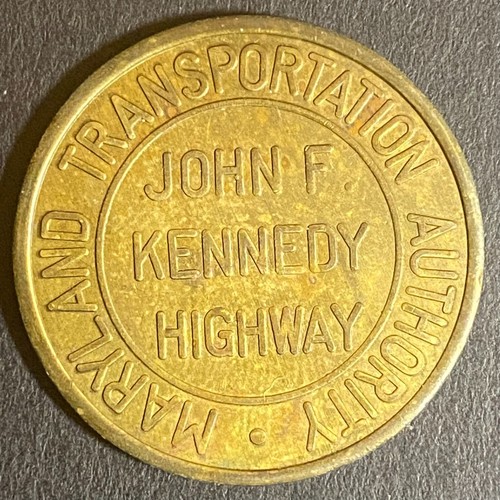 John F. Kennedy Highway "Official Duty" Brass Transit Token 28mm | eBay