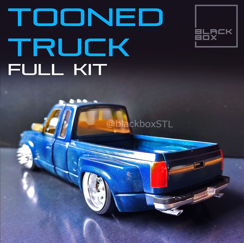 Tooned Truck Model Kit - 1/24 - 3D Printed - Black Box | eBay