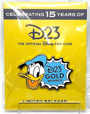 Disney - D23 Exclusive - Donald Duck - “D23 Gold Member” LR pin | eBay