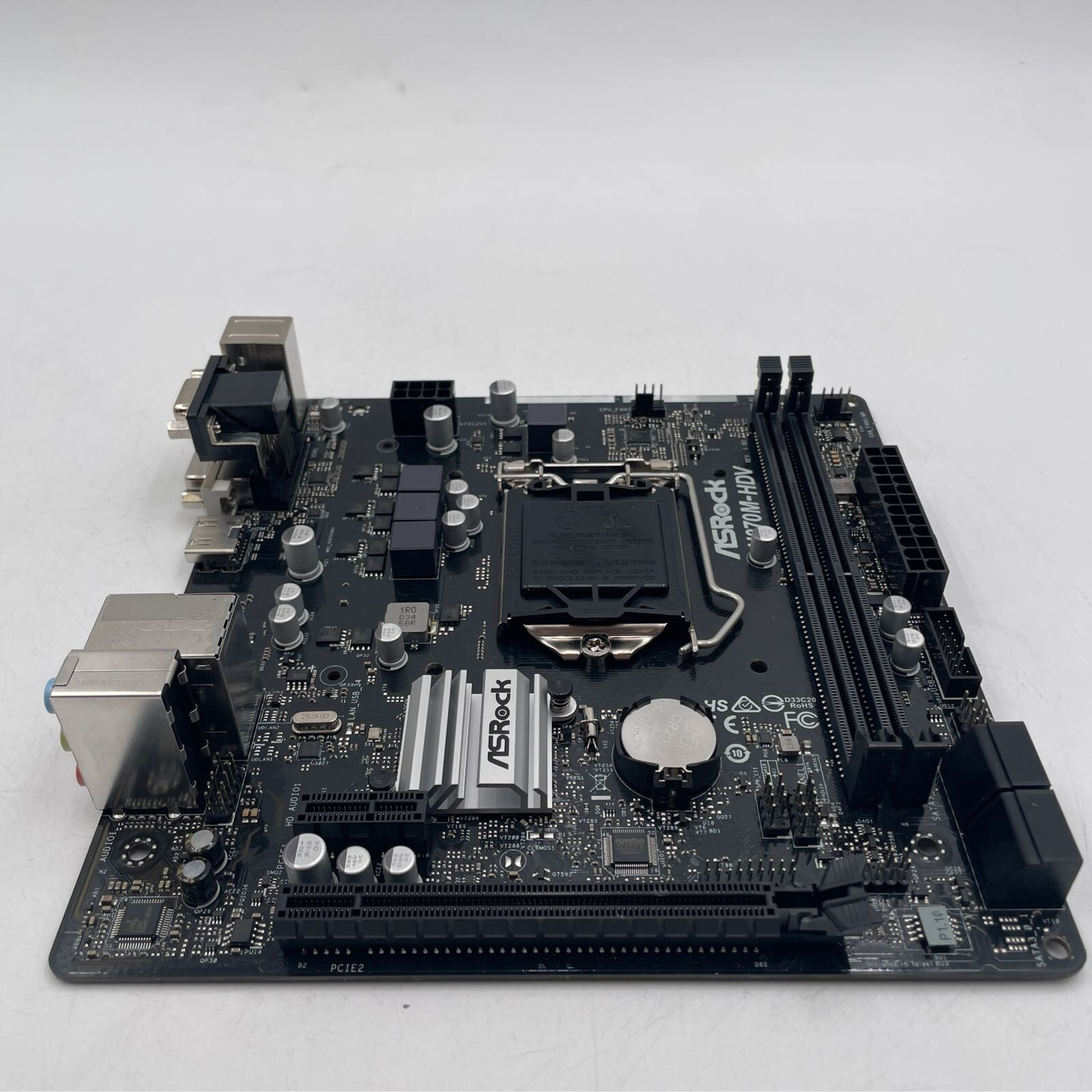 ASRock H370M-HDV LGA1151 Intel H370 DDR4 SATA3&USB3.2/ MATX Motherboard ...