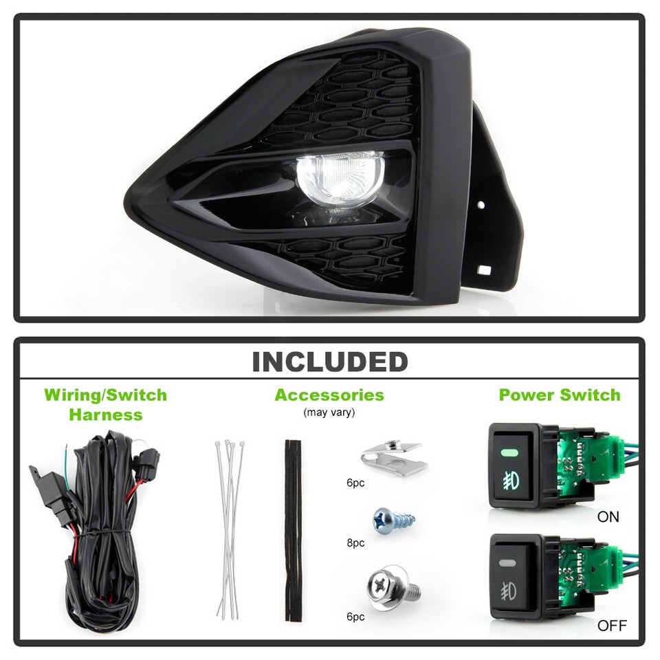 For 2019-2023 Maxima LED Bumper Fog Lights Driving Lamps w/ Switch ...
