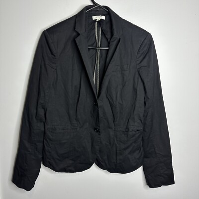 Women’s Helmut Lang Size Medium Black 2 Button Blazer With Pockets ...