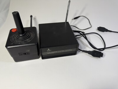 vintage atari 2600 WIRELESS REMOTE CONTROL controller with power cable ...