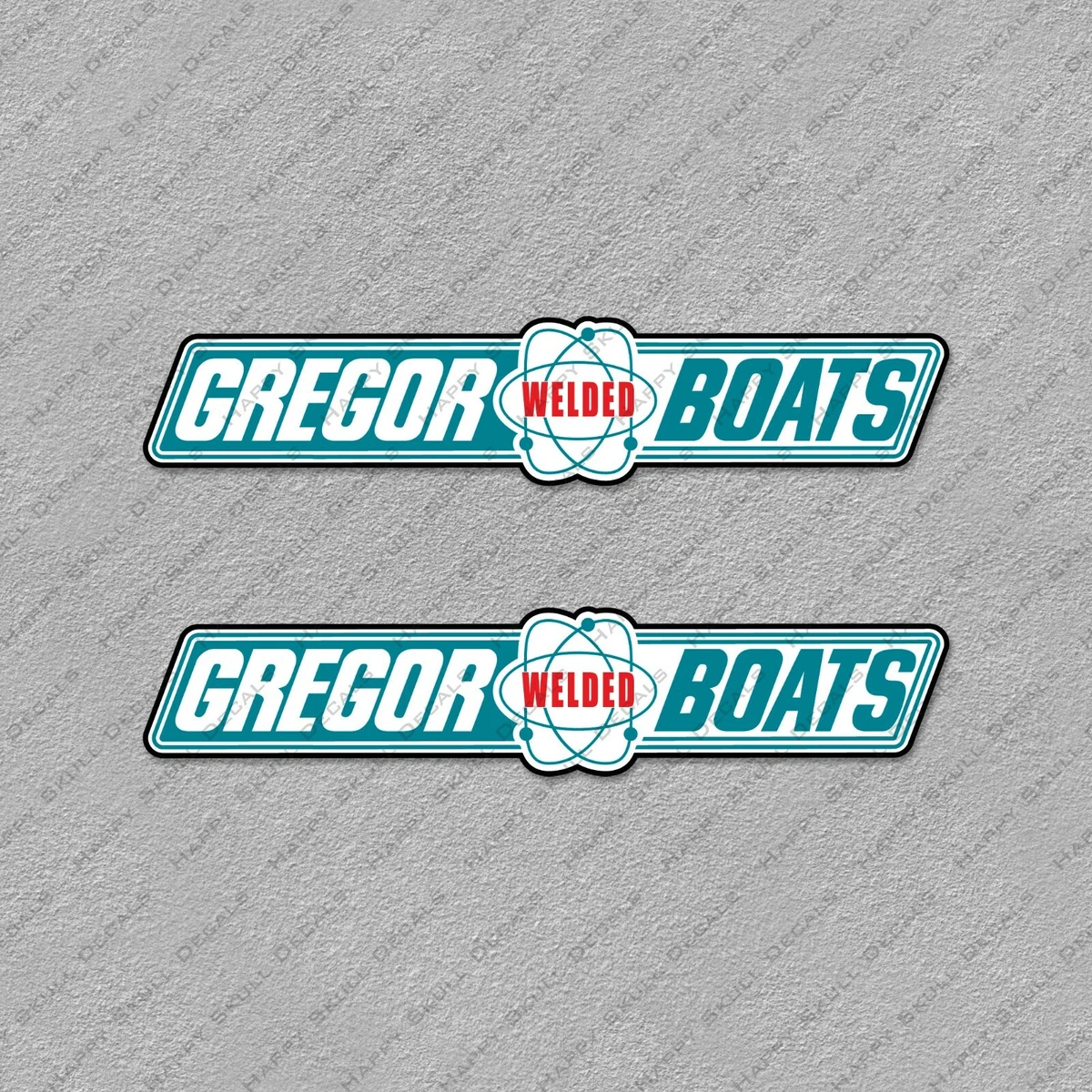Alumnium Gregor Boat Decal