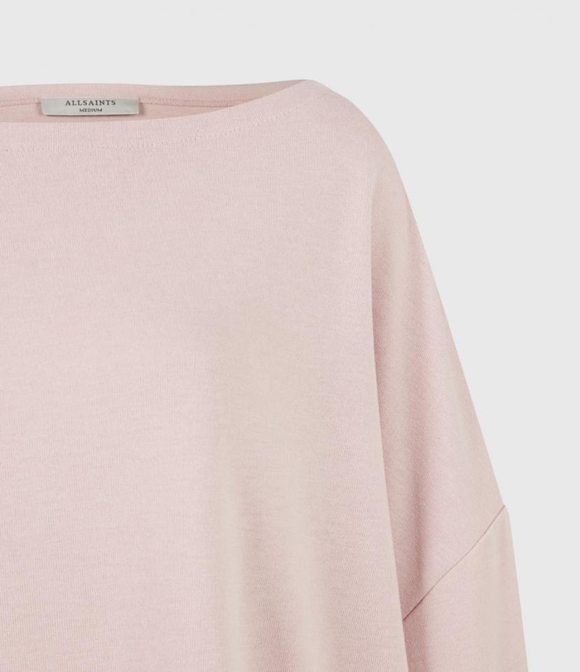 All Saints Rita T-shirt Designer Long Sleeve Drop Shoulder Detail Tee ...