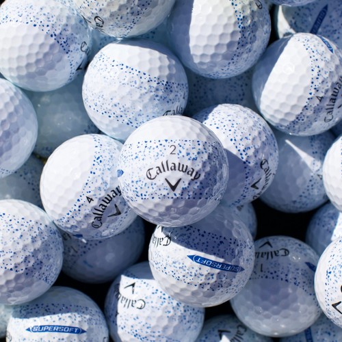 24 Callaway Supersoft Blue Splatter 360 Used Golf Balls 5A/4A - FREE ...