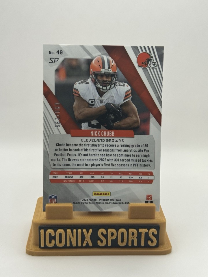 2023 Panini Phoenix - Nick Chubb #49 Red /199 SP | eBay