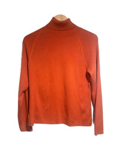 Talbots Orange Turtleneck Sweater Size Xl | eBay