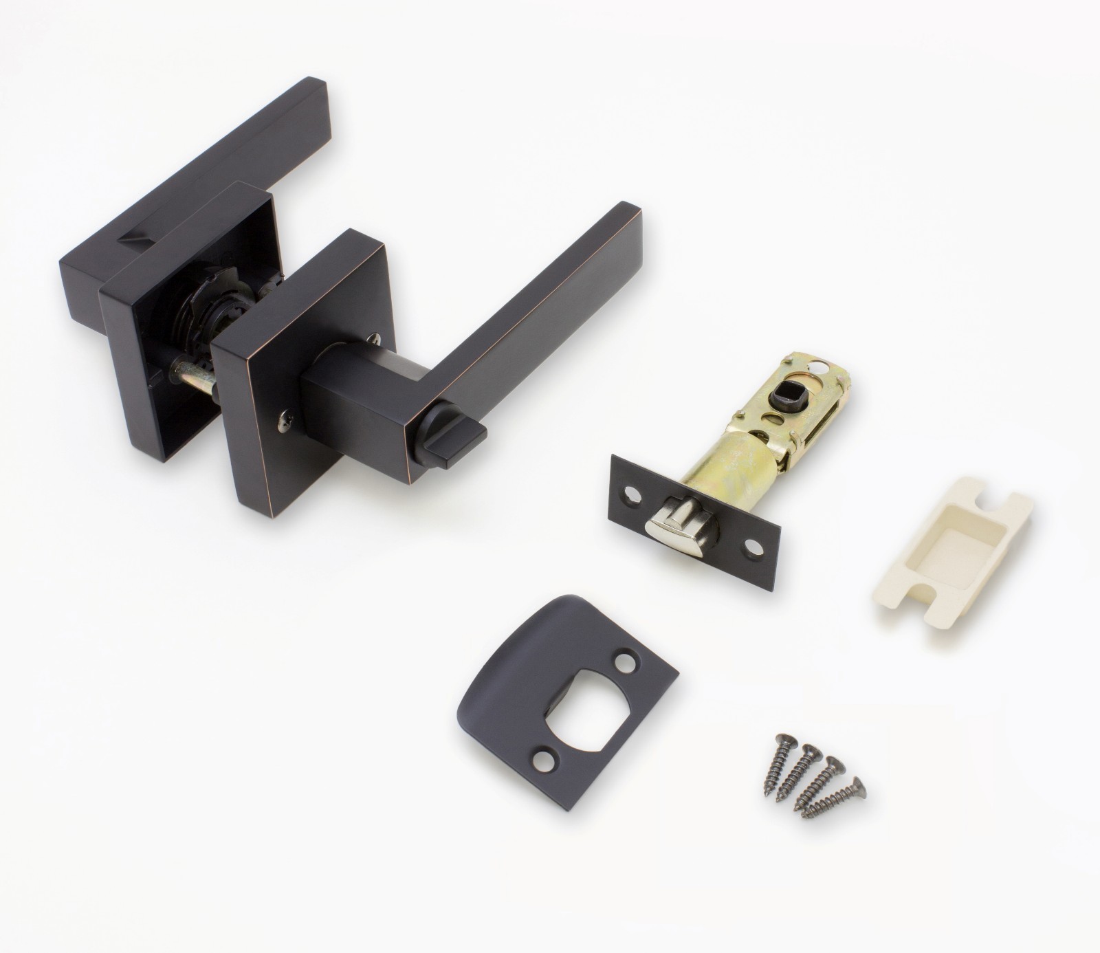 Cosmopolitan Privacy Lever Set for Bedroom / Bathroom Doors by FPL Door ...