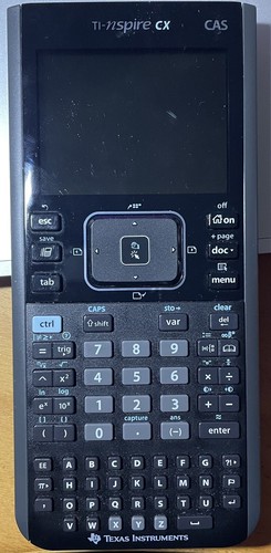 Texas Instruments TI-Nspire CX CAS Graphing Calculator/ Charger Cable ...