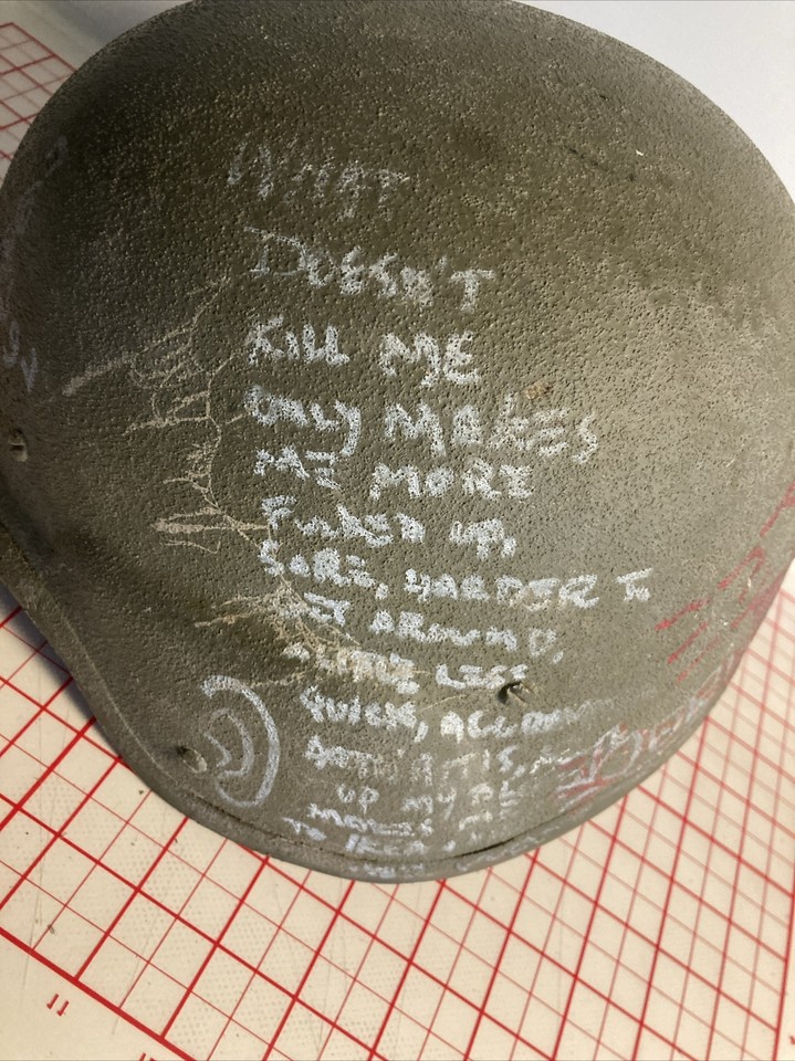 US Army USMC 1983 Military PASGT HELMET Large Chinstrap Green GENTEX ...