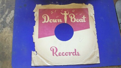 78 The Down Beat Records Record Sleeve Only Cover Vintage jazz blues ...