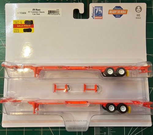 ATH26036 Athearn JB Hunt 53' Container Chassis | eBay