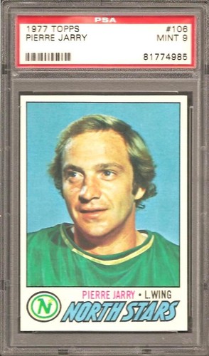1977 Topps Hockey #106 Pierre Jarry PSA 9 | eBay