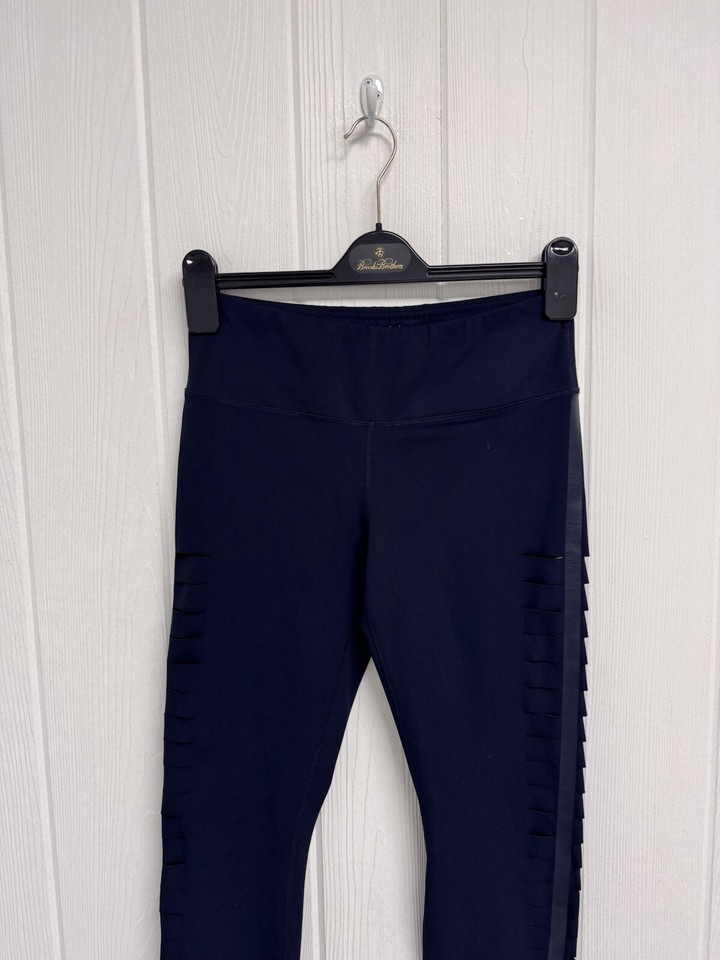 VINA Women's Navy Blue Elastic Waist Pull-On Crop Leggings Size M | eBay