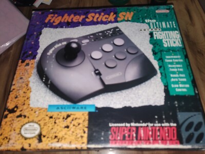 Fighter Stick SN Arcade Stick Controller ASCIIWARE (Super Nintendo ...