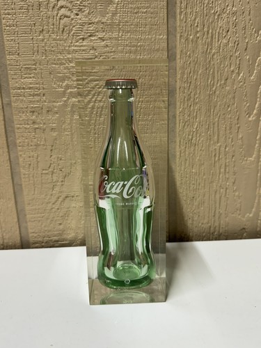 Coca Cola Bottle Lucite 1886 To 1961 75th Anniversary Of Coca Cola RARE ...