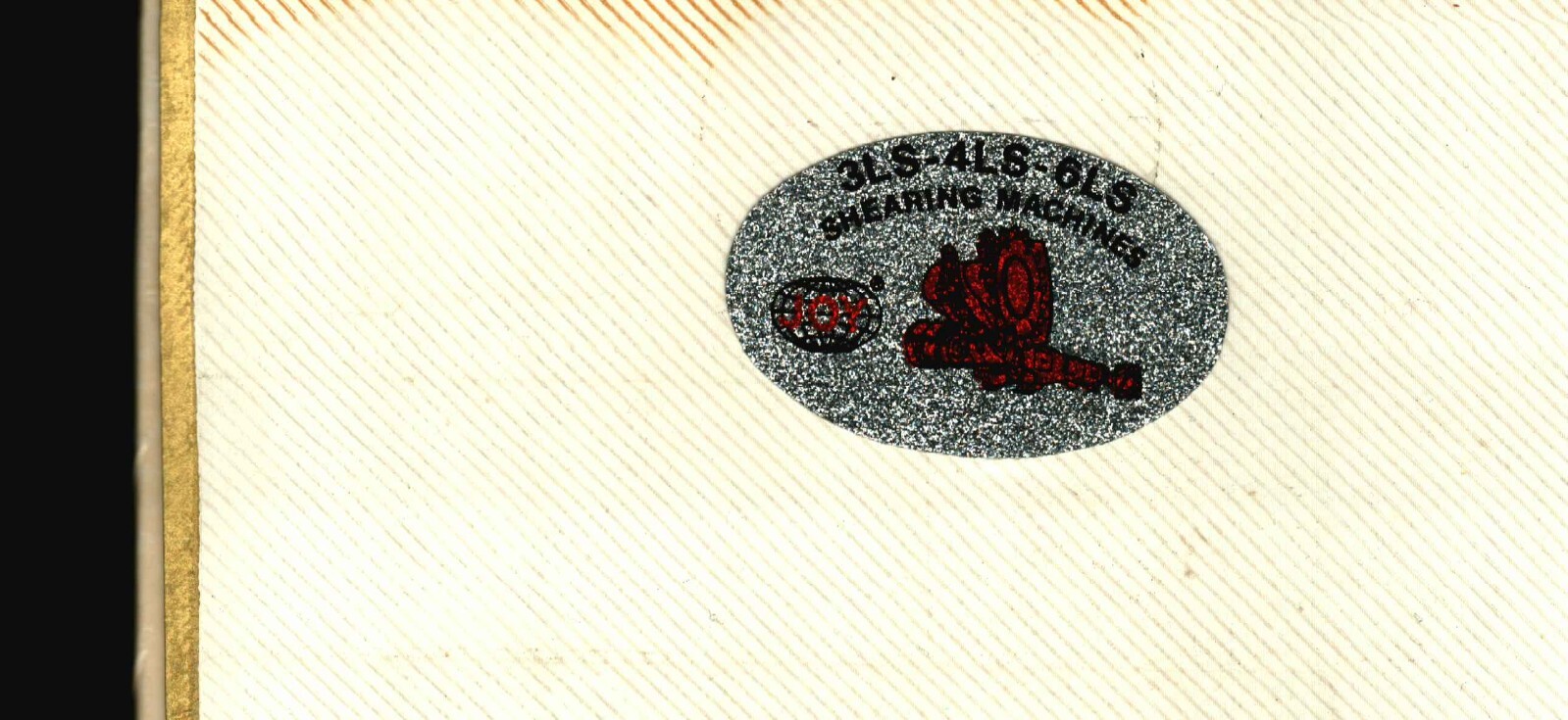 NICE GLITTER 3LS /4LS/6LS SHEARING MACHINES JOY COAL MINING STICKER ...