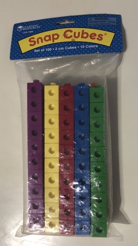 Learning Resources Snap Cubes, Educational Counting Toy, Set of 100 ...