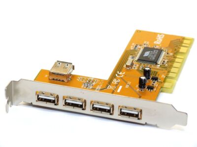 Trust HU-3150 QTec 5 Port USB 2.0 PCI Controller Card 13068 13083 VIA ...