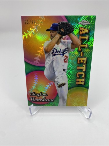 2024 Topps Chrome - All-Etch Green Refractor #CAE-19 Clayton Kershaw ...