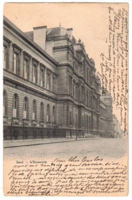 1905 Postcard: The University – Gand (Ghent) Belgium w/Stamp – Sent to ...