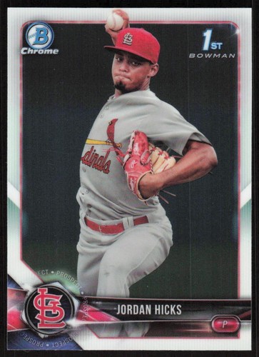 2018 Bowman Chrome BCP123 Jordan Hicks St. Louis Cardinals Baseball ...